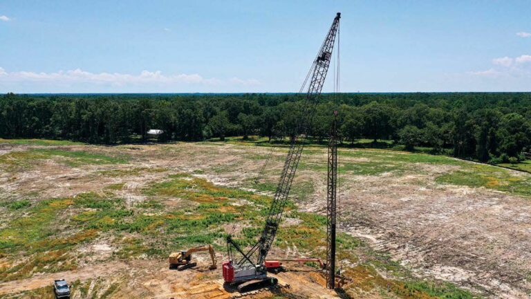 Key Constructors drives piling for hurricane evacuation route with Link ...